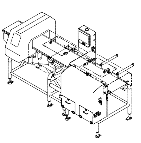 Yamato Checkweigher Full Size Combi with Twin Pusher Reject mechanism ...